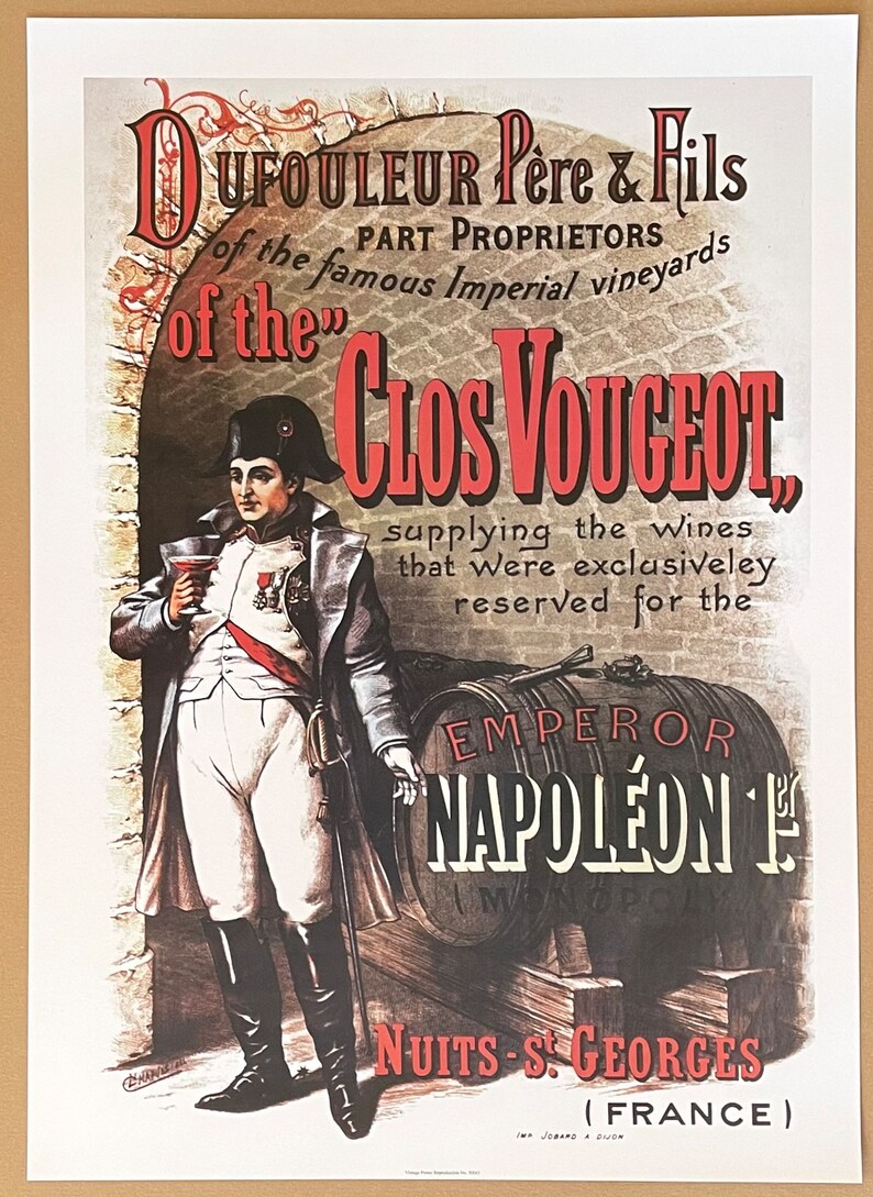 Napoleon - Clos Vougeot Exhibition Poster - Liquor - Wine - Cheers ...