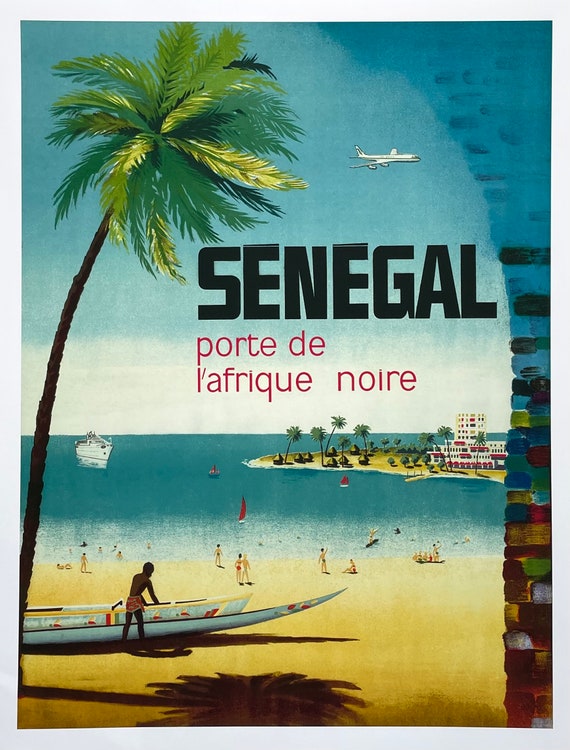 Senegal Exhibition Poster Port of Africa Travel Tourism - Etsy