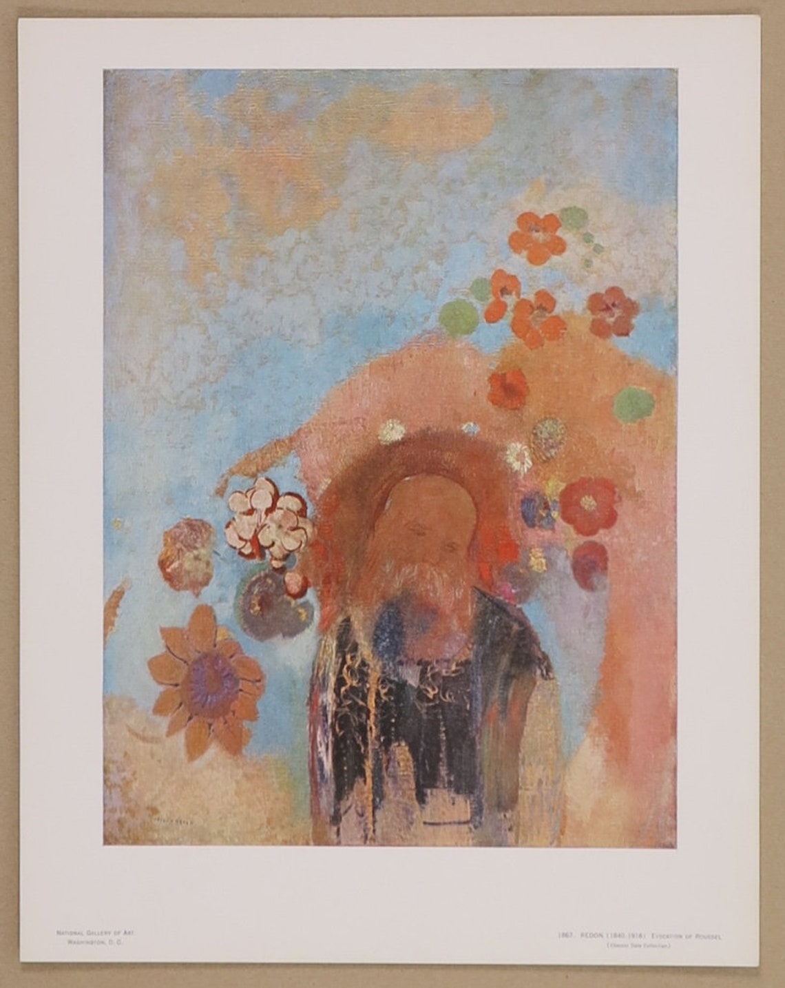 Odilon Redon Exhibition Poster - Evocation of Roussel - National ...