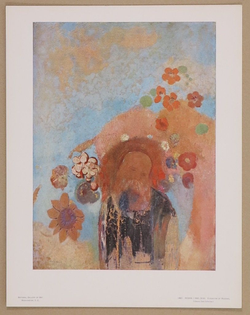 Odilon Redon Exhibition Poster - Evocation of Roussel - National ...