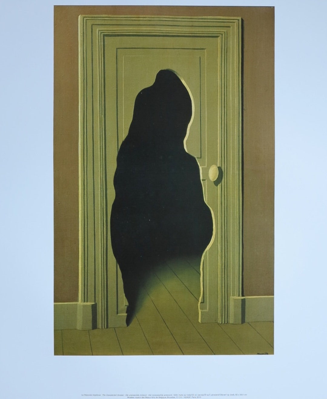 Rene Magritte Exhibition Poster the Unexpected Answer Surrealist ...