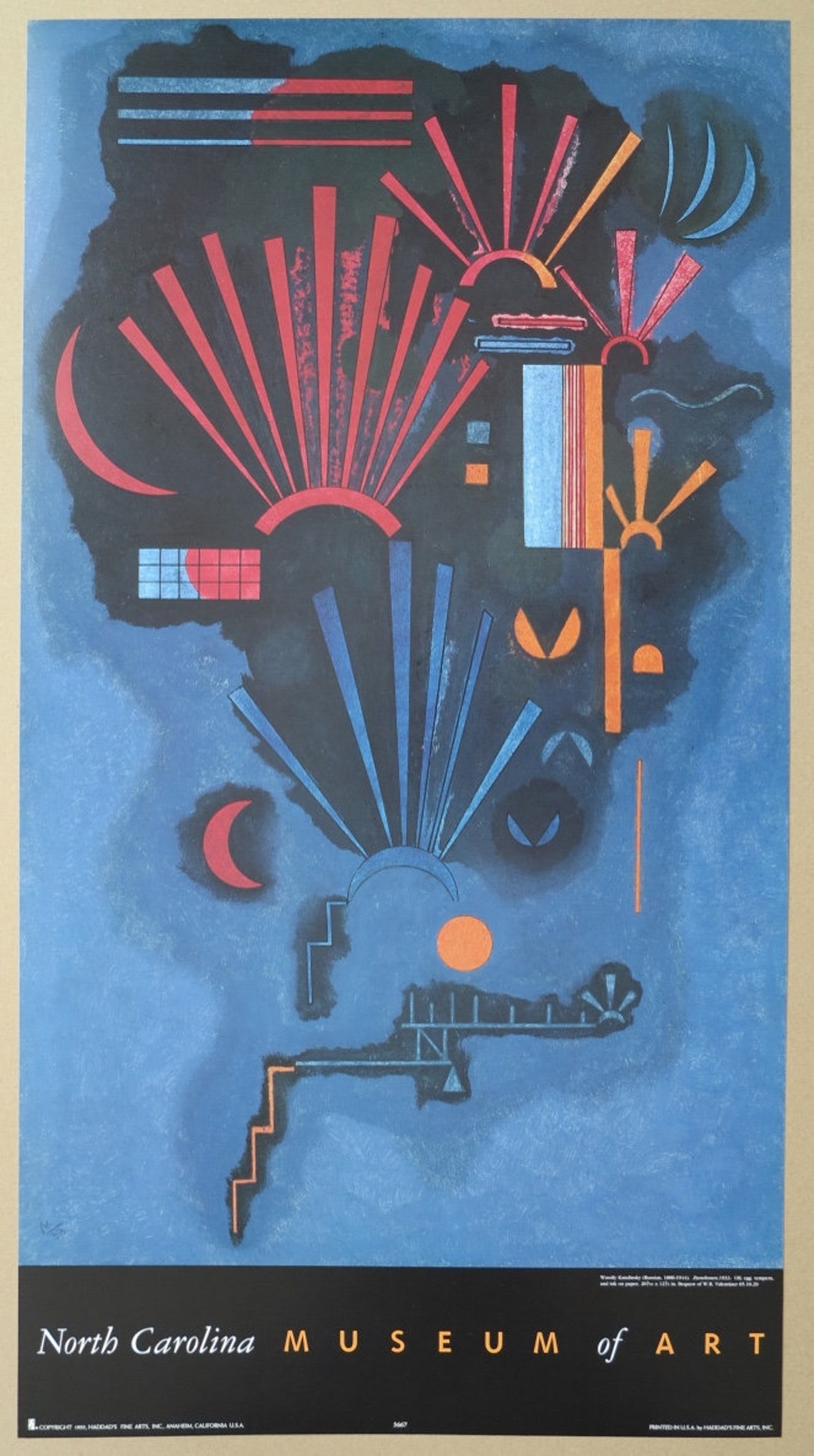 Wassily Kandinsky exhibition poster North Carolina Museum of | Etsy