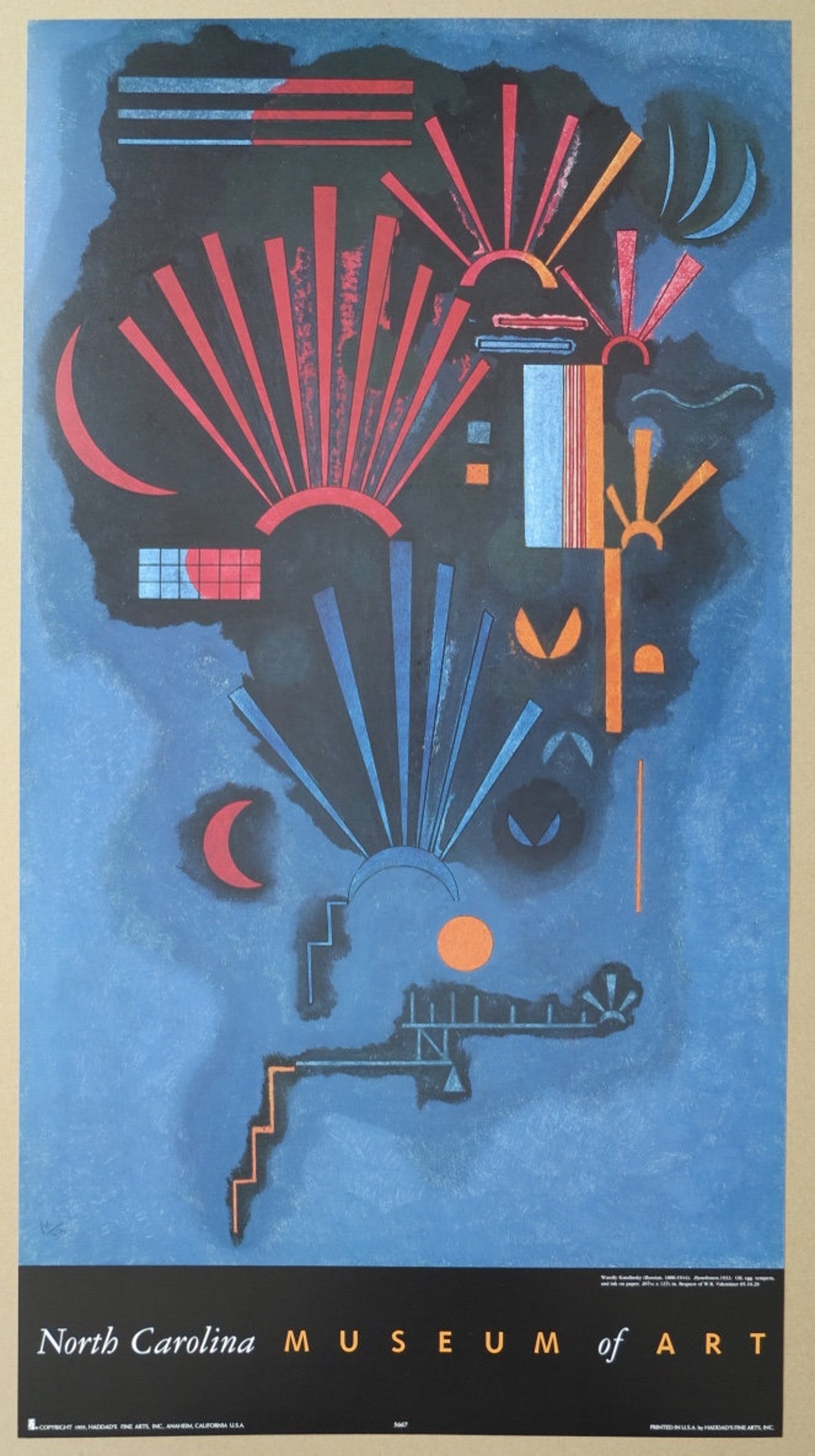 Wassily Kandinsky exhibition poster North Carolina Museum of | Etsy