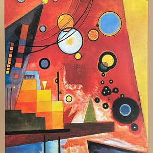 Wassily Kandinsky Exhibition Poster Schweres Rot Heavy Red Museum ...