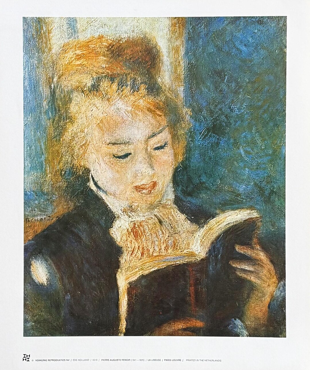 Pierre Auguste Renoir Exhibition Poster - Girl Reading - Museum Artist ...