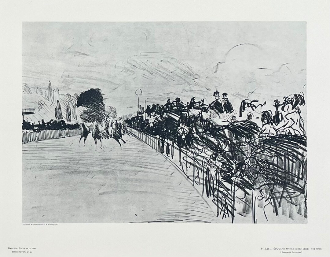 Edouard Manet Exhibition Poster - the Race - National Gallery of Art ...