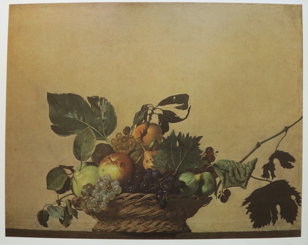 Michelangelo Merisi Da Caravaggio Exhibition Poster - Basket of Fruit ...
