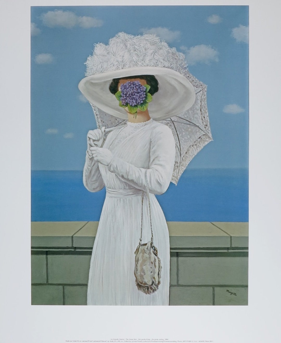 Rene Magritte Exhibition Poster the Great War Surrealist Belgian Artist ...