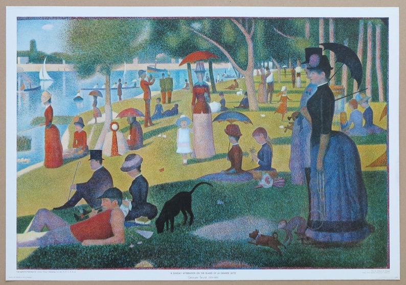 Georges Seurat Exhibition Poster A Sunday Afternoon on the - Etsy