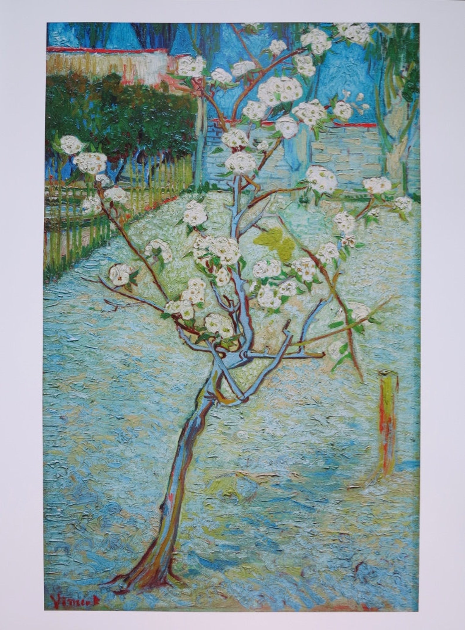 Vincent Van Gogh Exhibition Poster Blossoming Pear Tree | Etsy