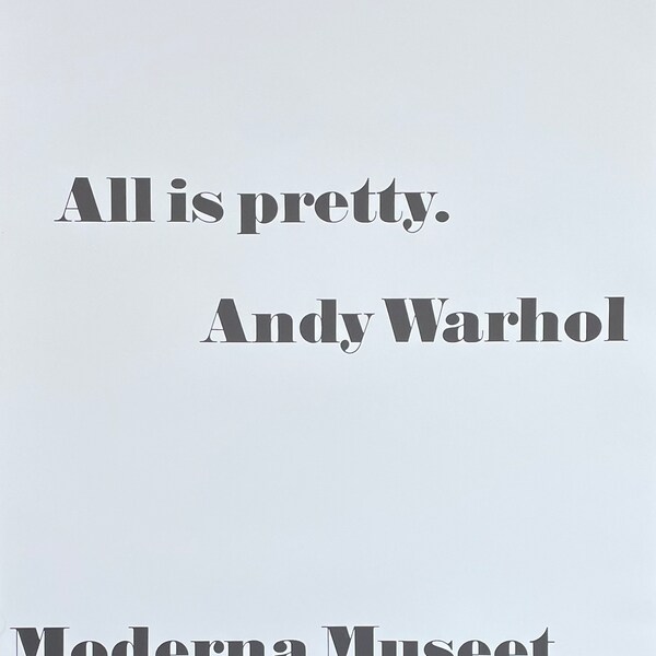 Warhol All is Pretty - Etsy