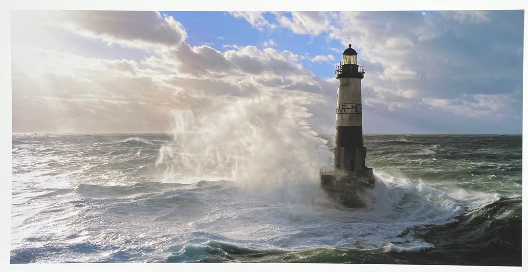 Lighthouse Exhibition Poster - Waves - Ocean - Sea - Sailing - Art ...