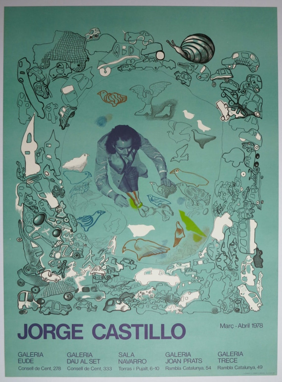 Jorge Castillo Exhibition Poster Untitled Vintage Museum - Etsy