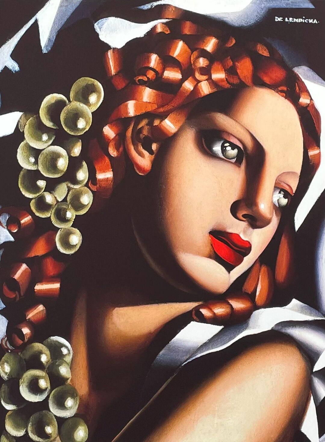 Tamara De Lempicka Exhibition Poster the Brilliance Female Portrait Art ...