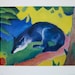 Franz Marc Exhibition Poster - Blue Fox - Museum Artist - Art Print ...