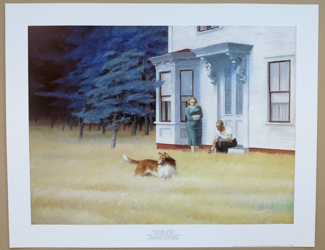 Edward Hopper Poster Cape Cod Evening 1939 Museum Print - Etsy