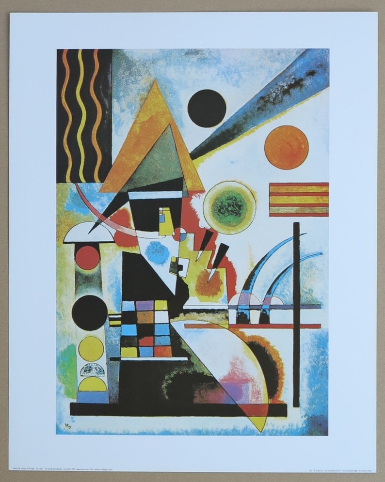 Wassily Kandinsky Exhibition Poster Balancement 1924 - Etsy