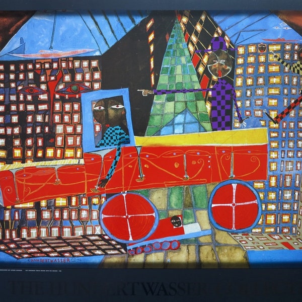 Hundertwasser Exhibition Poster - Etsy