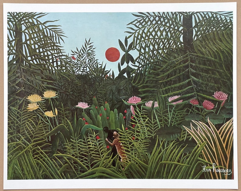 Henri Rousseau Exhibition Poster the Jungle Museum Artist - Etsy