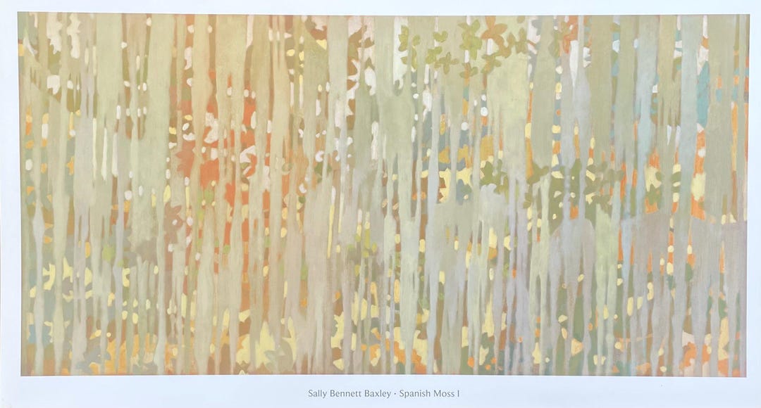 Sally Bennett Baxley Exhibition Poster Spanish Moss American Artist Art ...