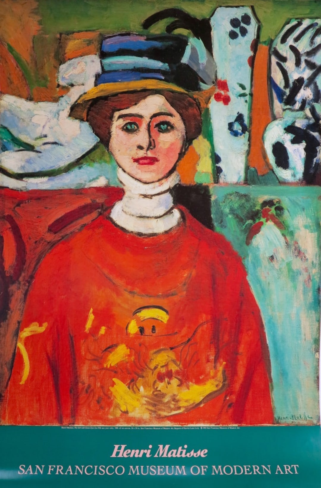 Henri Matisse Exhibition Poster - the Girl With Green Eyes - San ...