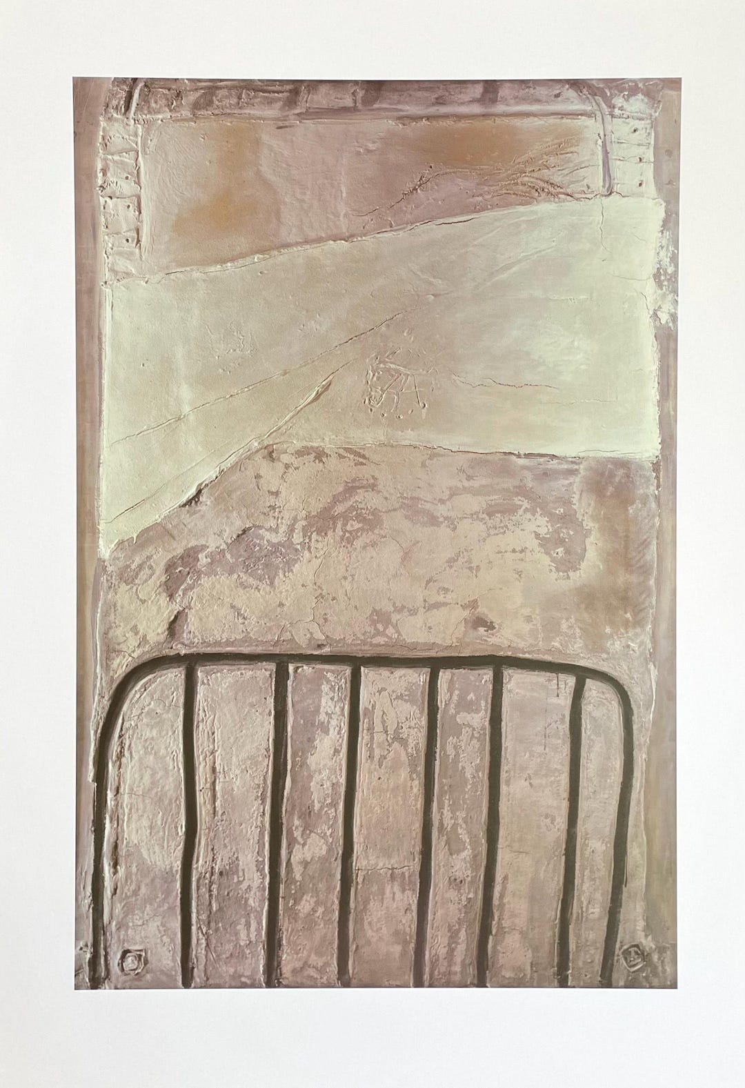 Antoni Tapies Exhibition Poster - Great White in the Cage - Museum ...