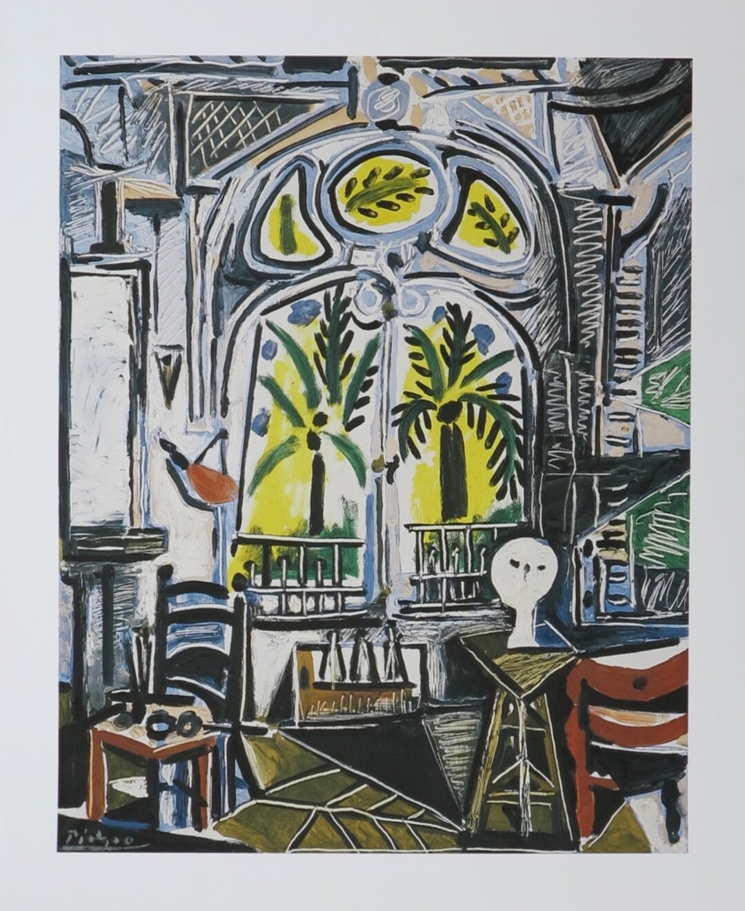 Pablo Picasso Exhibition Poster the Studio Museum Artist Art Print ...