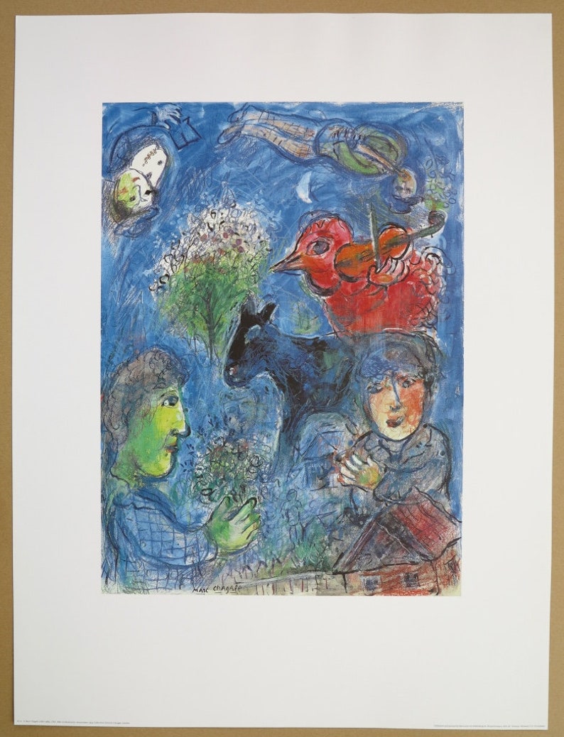 Marc Chagall Exhibition Poster L'été Summer Museum | Etsy