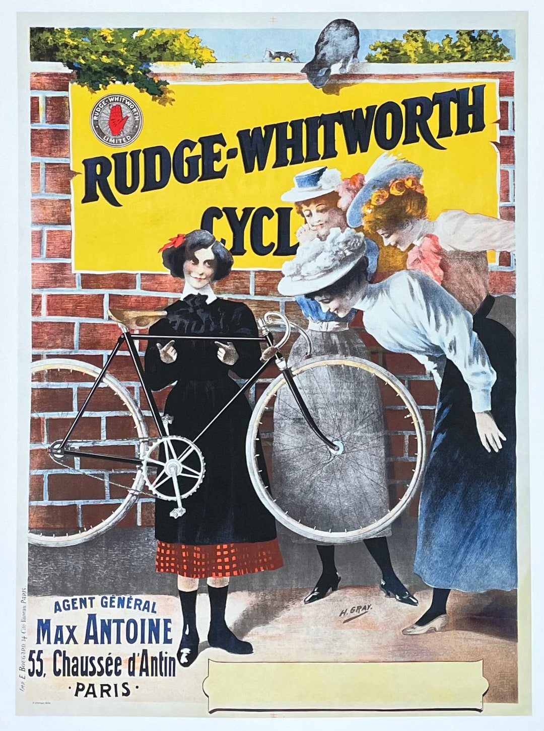 Rudge-whitworth Cycles Exhibition Poster - Bicycles - Decorative Art ...