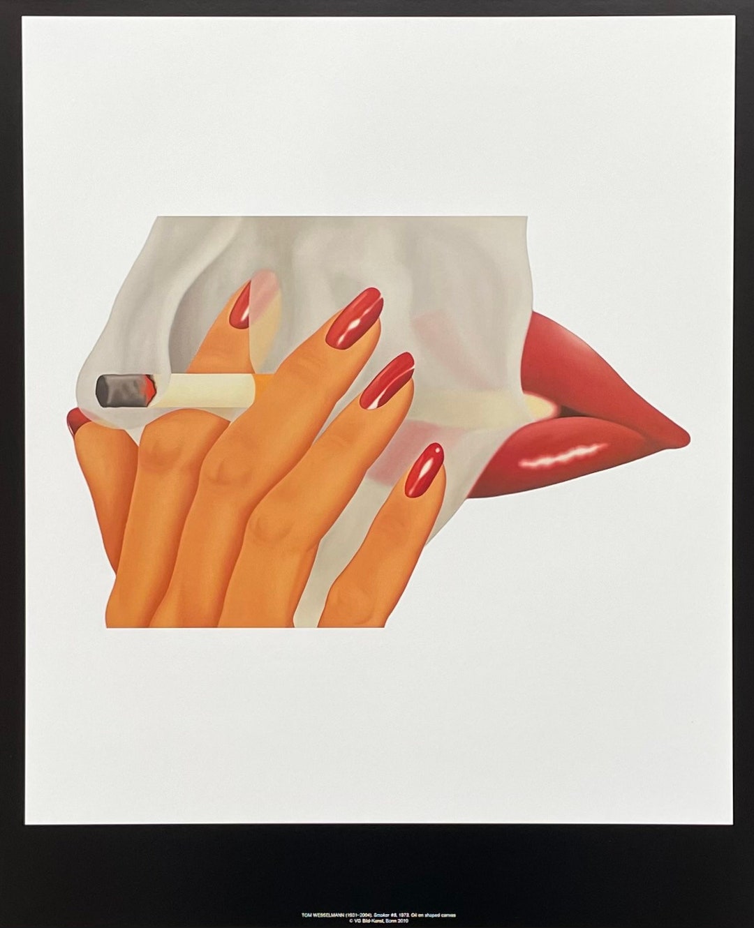 Tom Wesselmann Exhibition Poster - Smoker Number 8 - Red Lips - Museum ...
