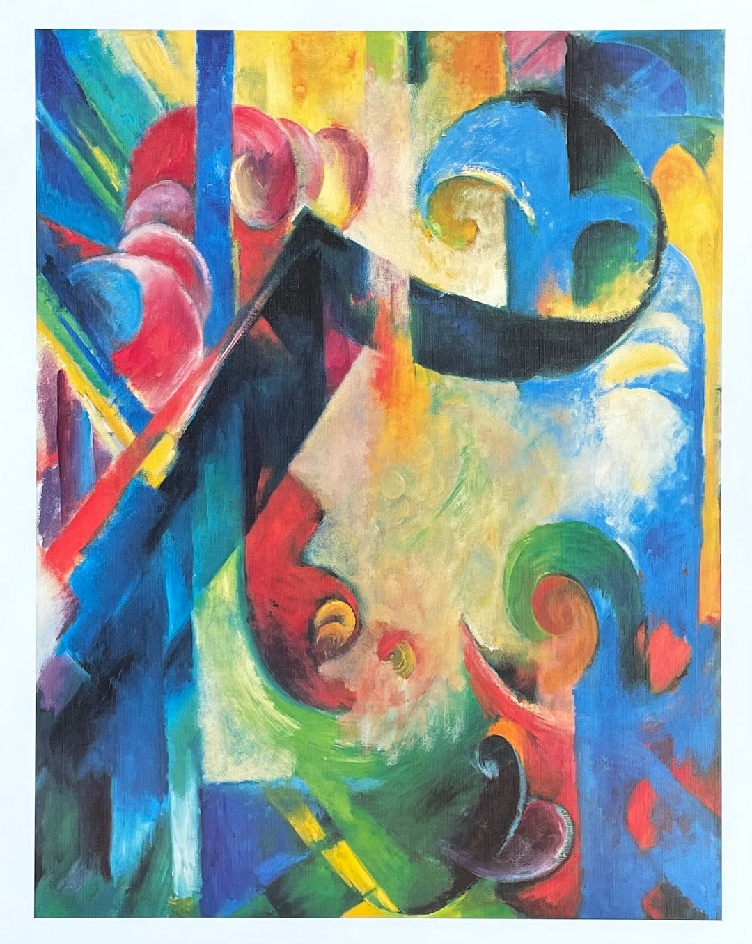 Franz Marc Exhibition Poster - Broken Shapes - Zerbrochene Formen ...