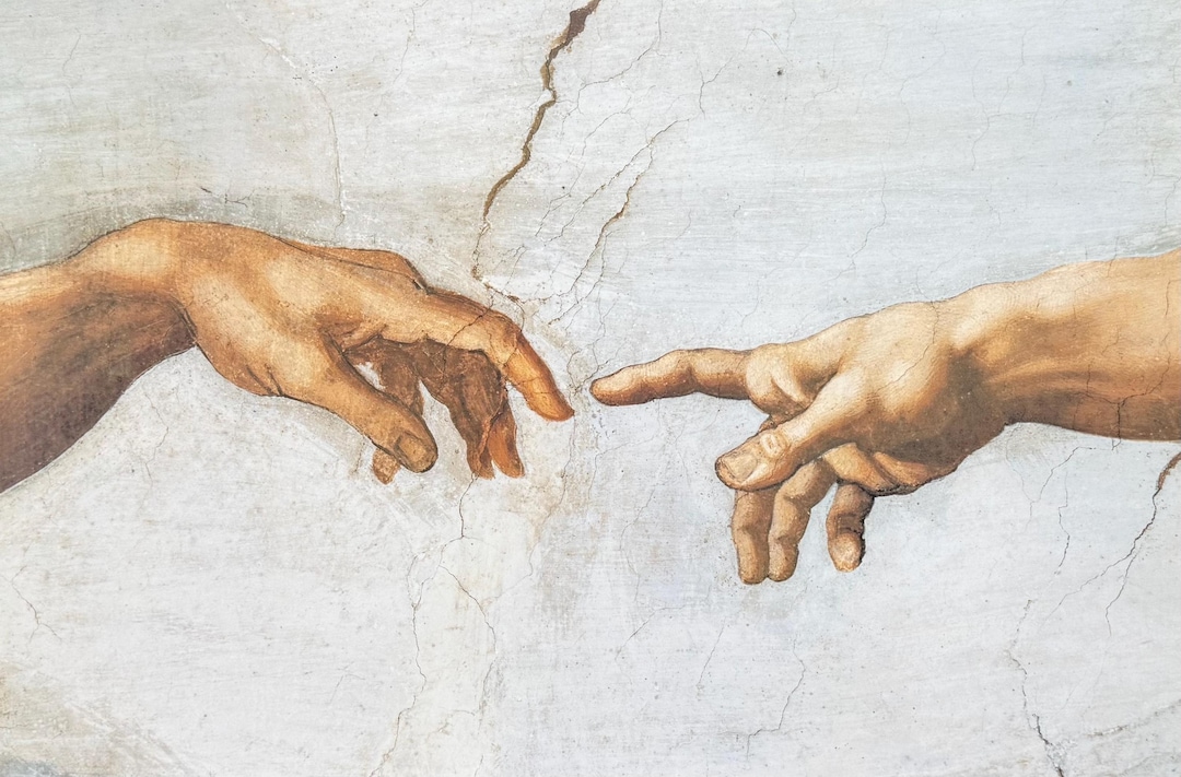 Michelangelo Exhibition Poster - Creation of Adam - Renaissance ...
