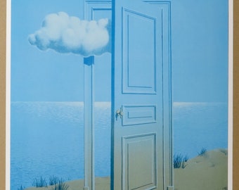 Exhibition Poster Ren\u00e9 Magritte 1966 Gallery Print Instant Download Magritte Apple The Idea ...