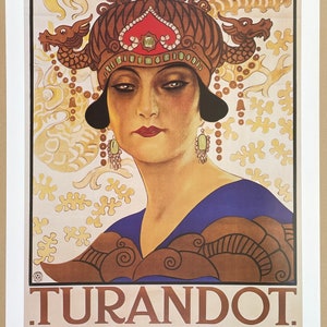 Turandot Exhibition Poster - Giacomo Puccinin - Italian Opera - Musical ...