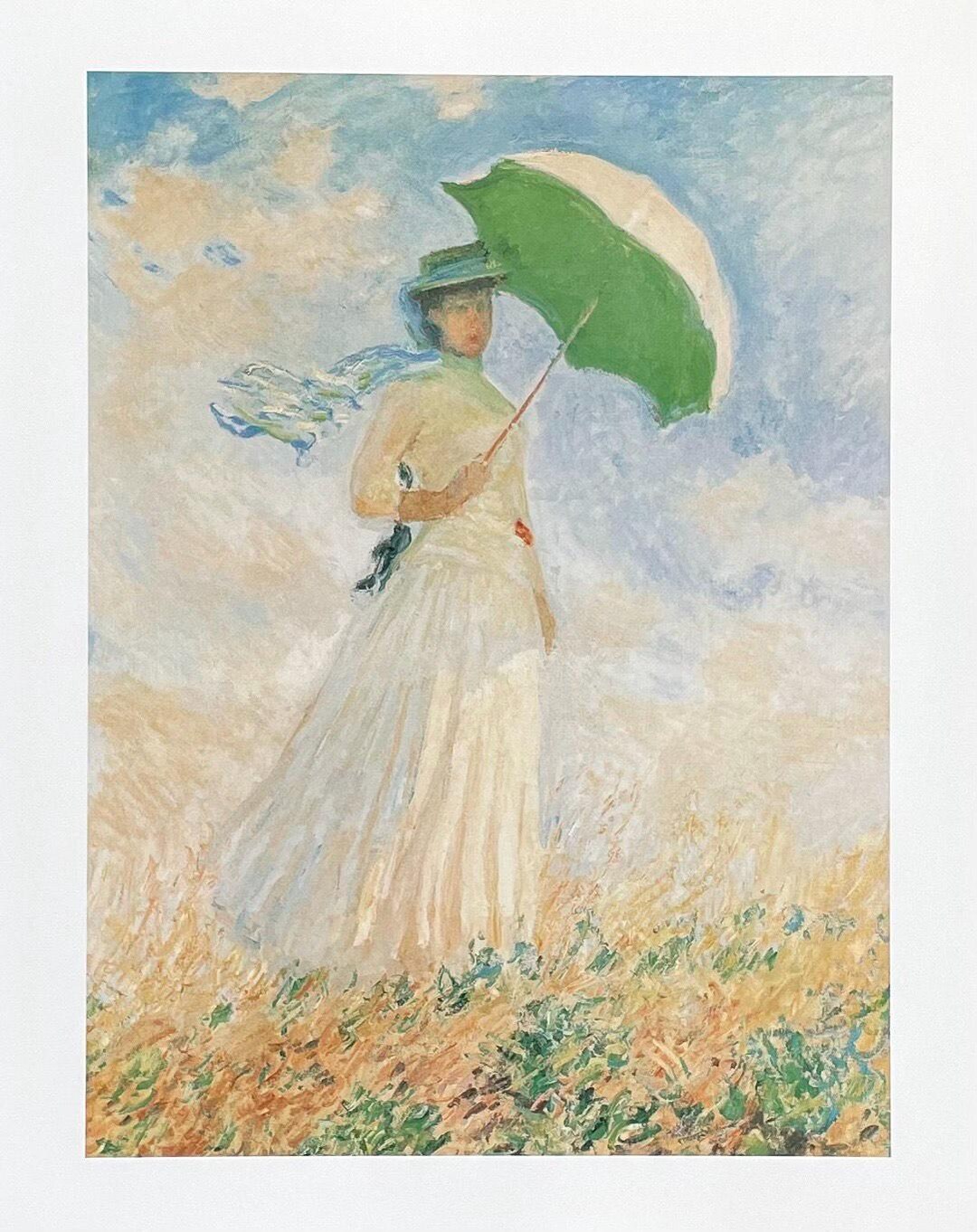Claude Monet Exhibition Poster - Woman With a Parasol - Impressionist ...