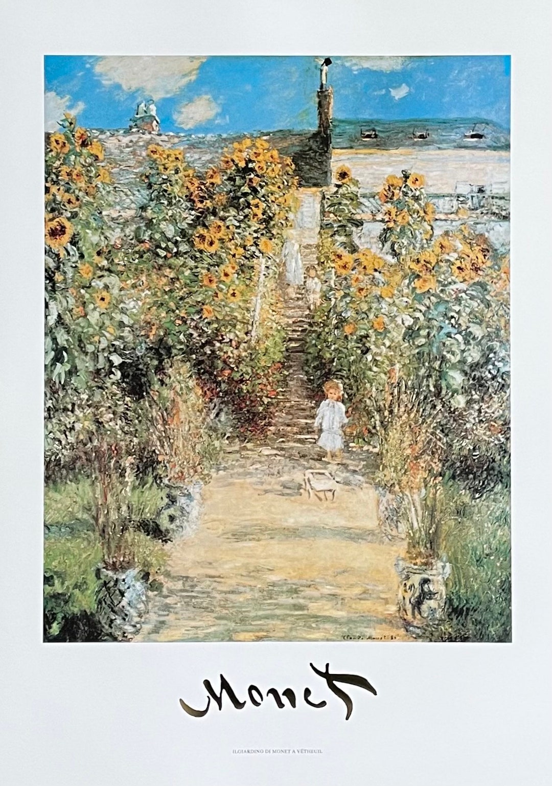 Claude Monet Exhibition Poster - the Garden of Monet in Vetheuil ...