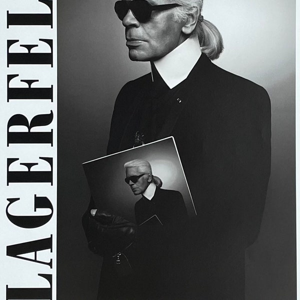 Karl Lagerfeld Print - Etsy