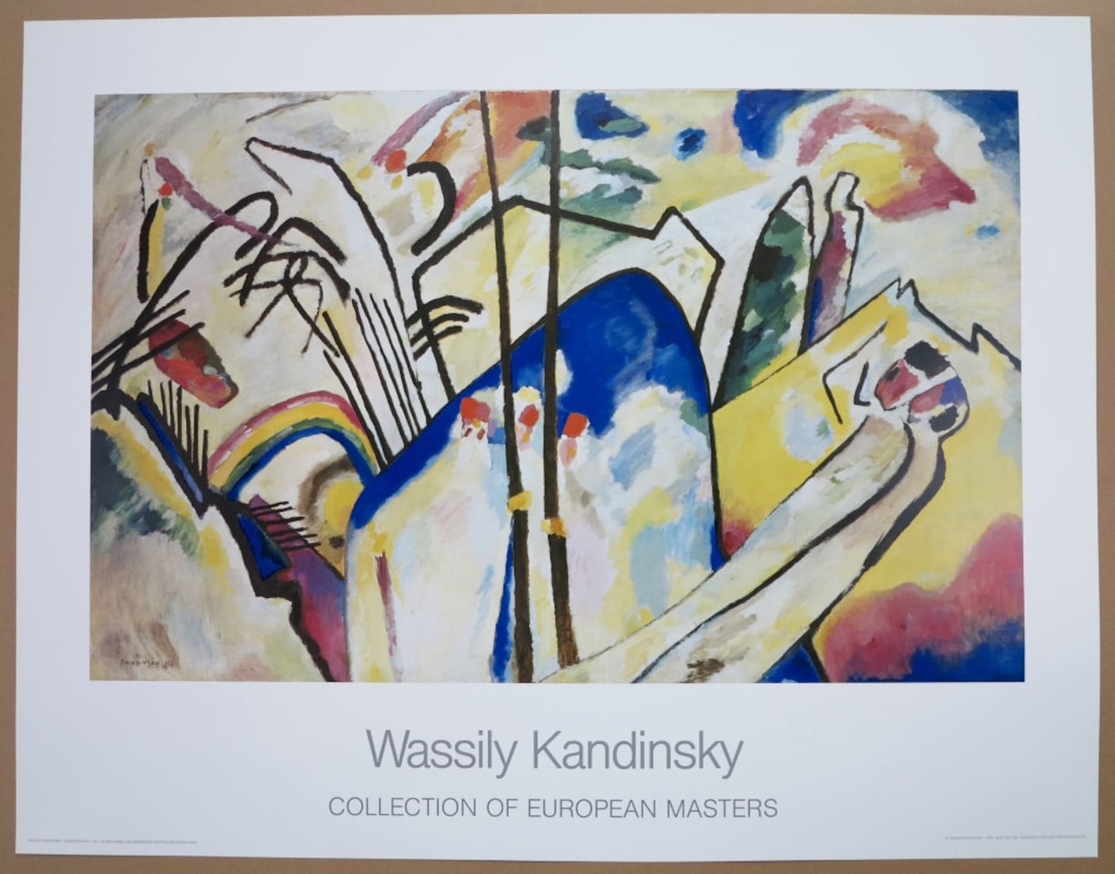 Wassily Kandinsky Exhibition Poster Composition No. IV | Etsy