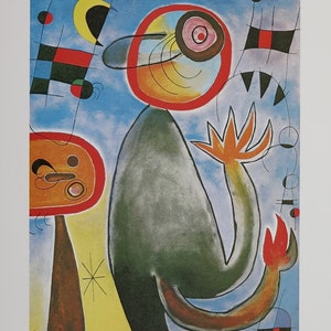 Joan Miro Exhibition Poster - Animal Composition - Vintage Museum Print ...
