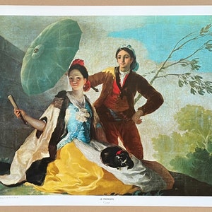 Francisco Goya Exhibition Poster - Le Parasol - Museum Artist - Vintage ...