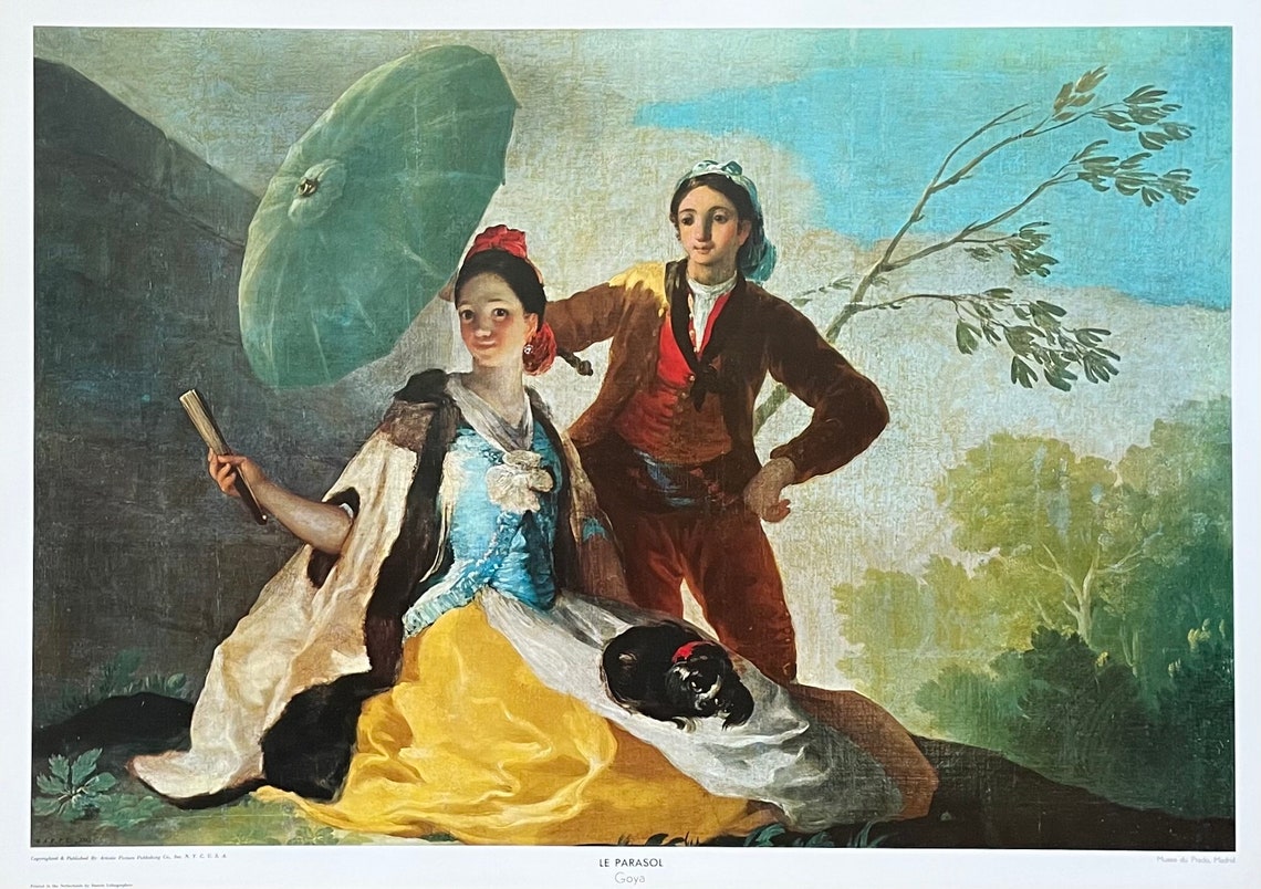 Francisco Goya Exhibition Poster - Le Parasol - Museum Artist - Vintage ...