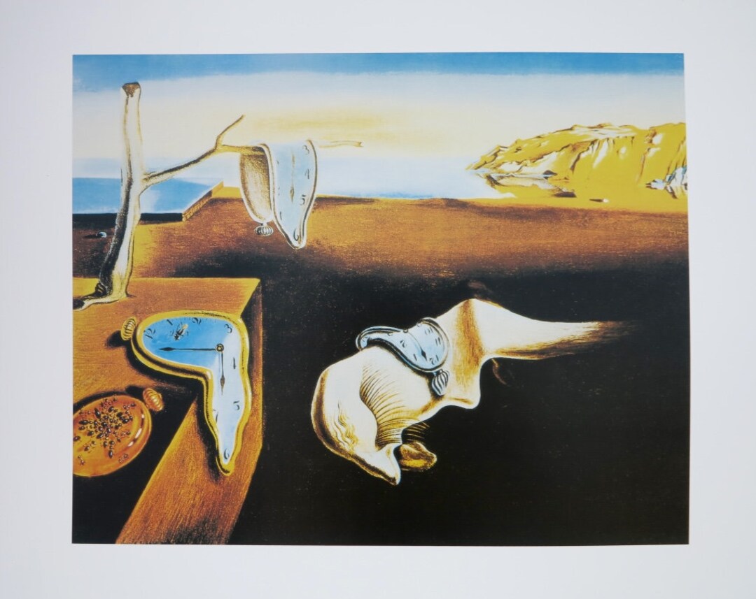 Salvador Dali Poster the Persistence of Memory Museum Print Offset ...