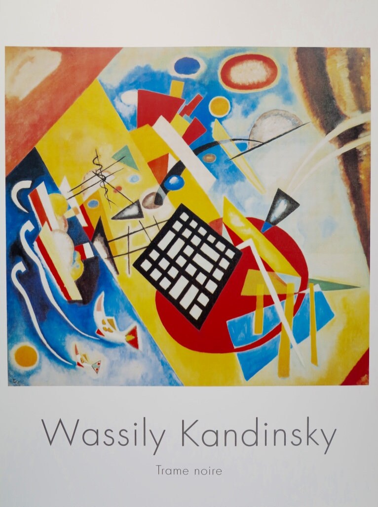 Wassily Kandinsky exhibition poster Trame Noire museum | Etsy