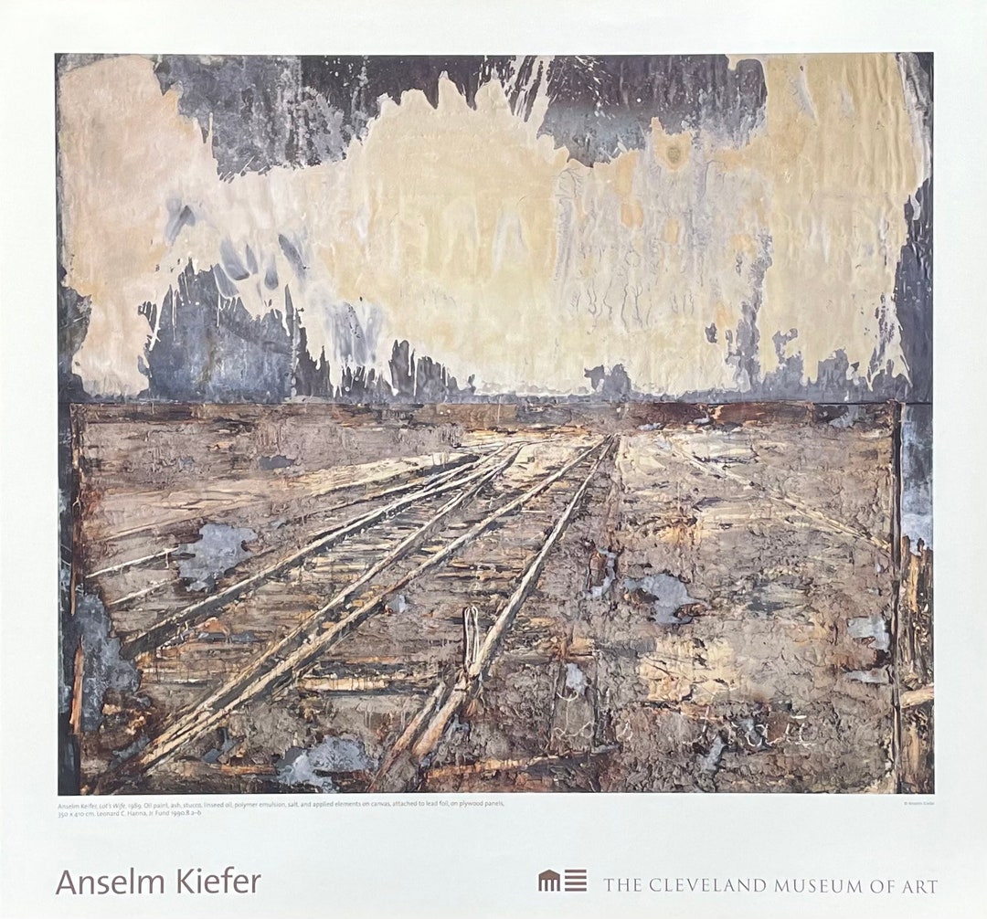 Anselm Kiefer Exhibition Poster - Lot's Wife - the Cleveland Museum of Art - Art Print ...