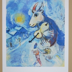 Marc Chagall Exhibition Poster the Goat of the Beaver Lake Museum ...