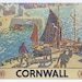 Cornwall Exhibition Poster - Beach - Sea - Coast - Britain - Town ...