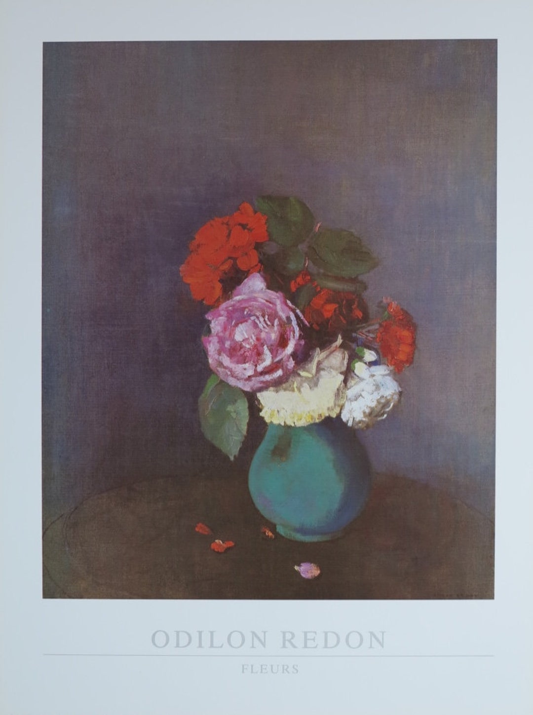 Odilon Redon Exhibition Poster - Fleurs - Flowers - Still Life - Museum ...