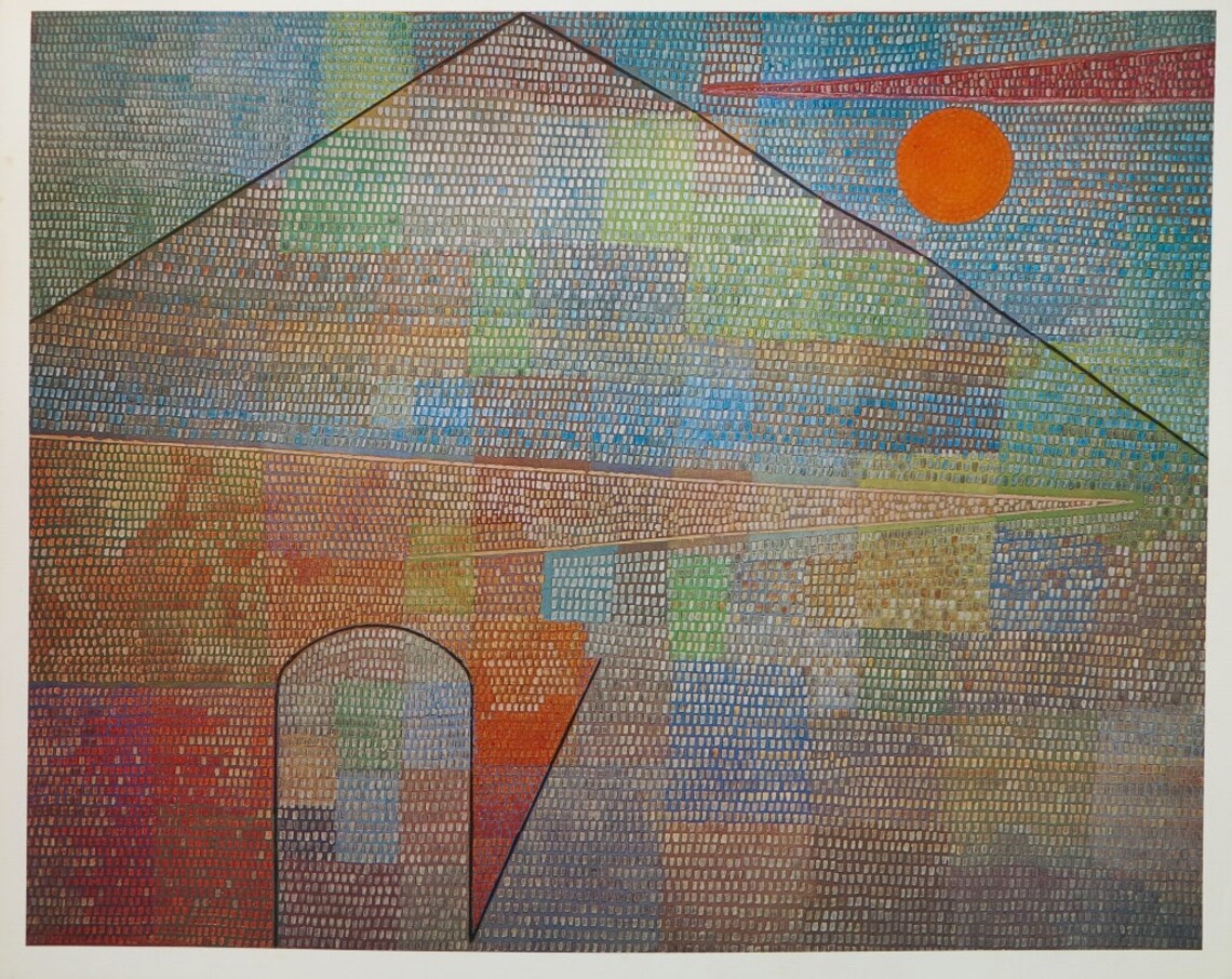 Paul Klee Exhibition Poster Ad Parnassum Museum Artist - Etsy