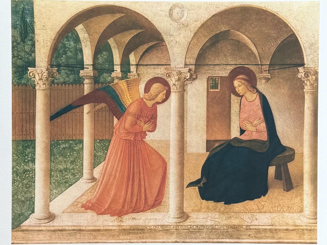 Fra Giovanni Angelico Da Fiesole Exhibition Poster - the Annunciation ...