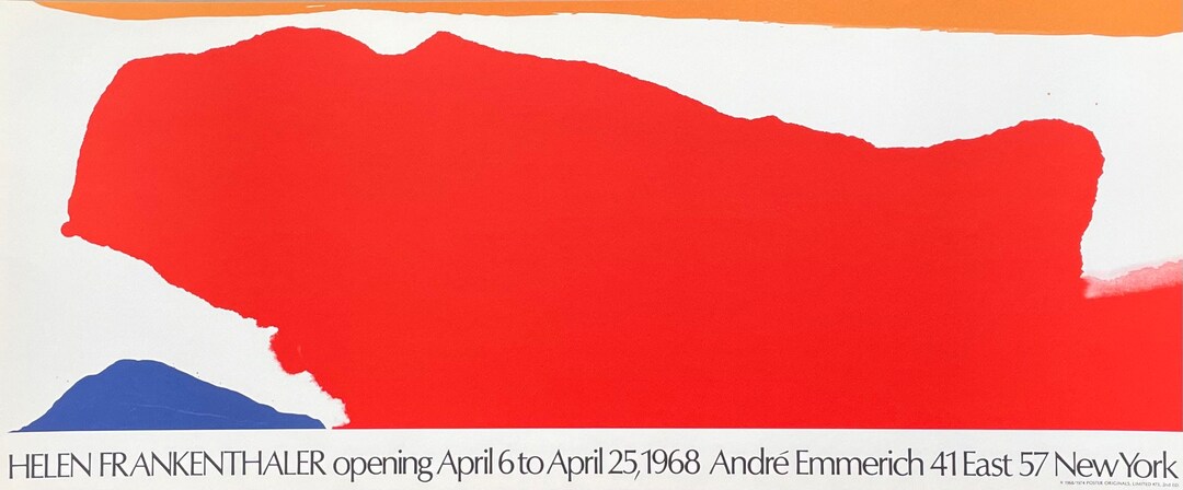 Helen Frankenthaler Exhibition Poster Billboard Study Museum Artist Art ...